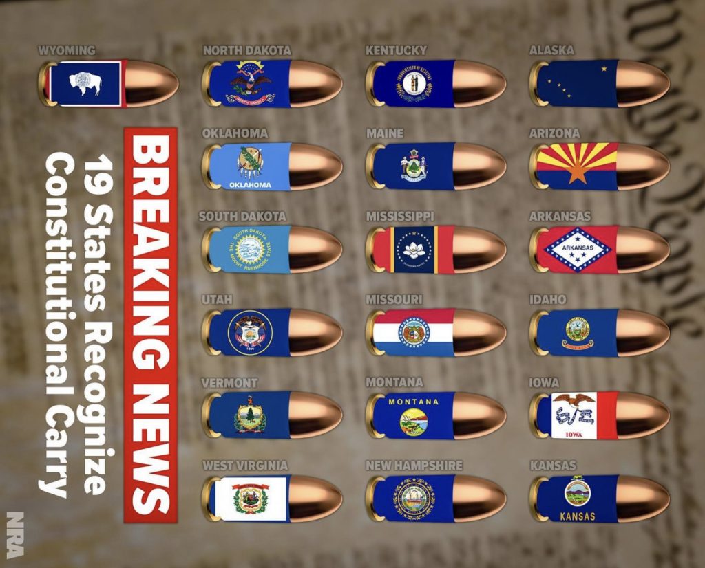 The State(s) of Constitutional Carry - GAT Daily (Guns Ammo Tactical)