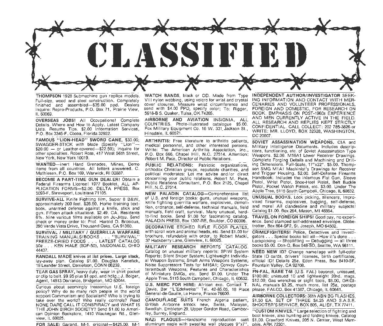 The 5 Crazy Things in Soldier of Fortune Magazine
