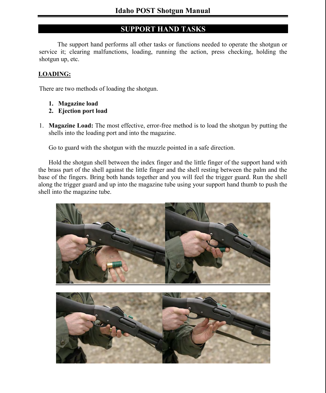 Idaho POST Shotgun Manual - A Free Beginners Guide
