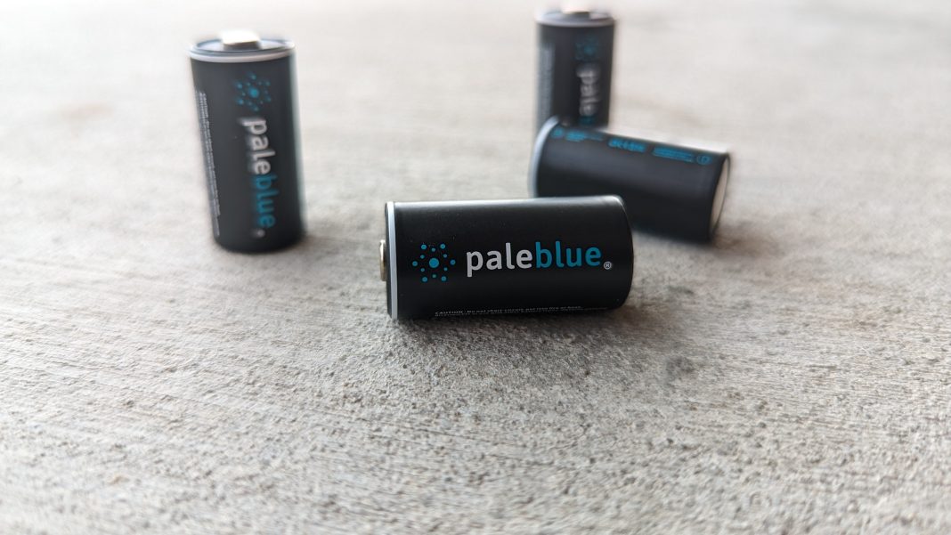 The Pale Blue CR123A Rechargeable Batteries